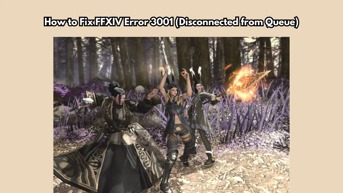 How to Fix FFXIV Error 3001 (Disconnected from Queue) - Izoate