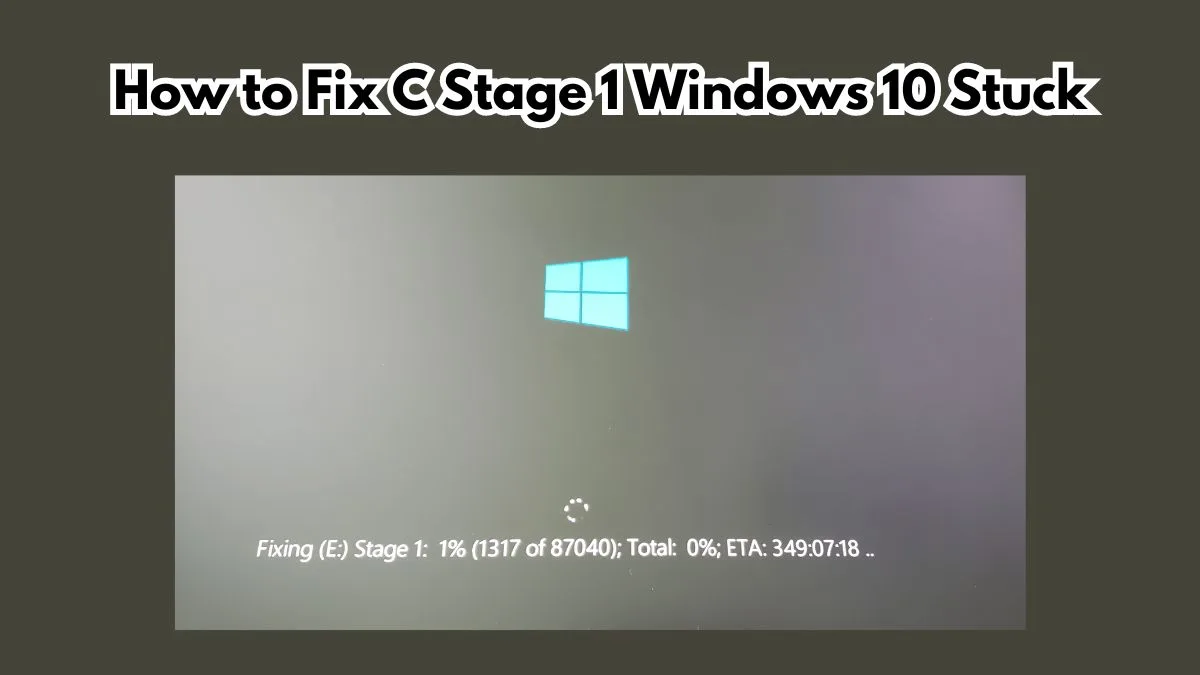 How to Fix C Stage 1 Windows 10 Stuck: Reboot and Skip Disk Checking ...