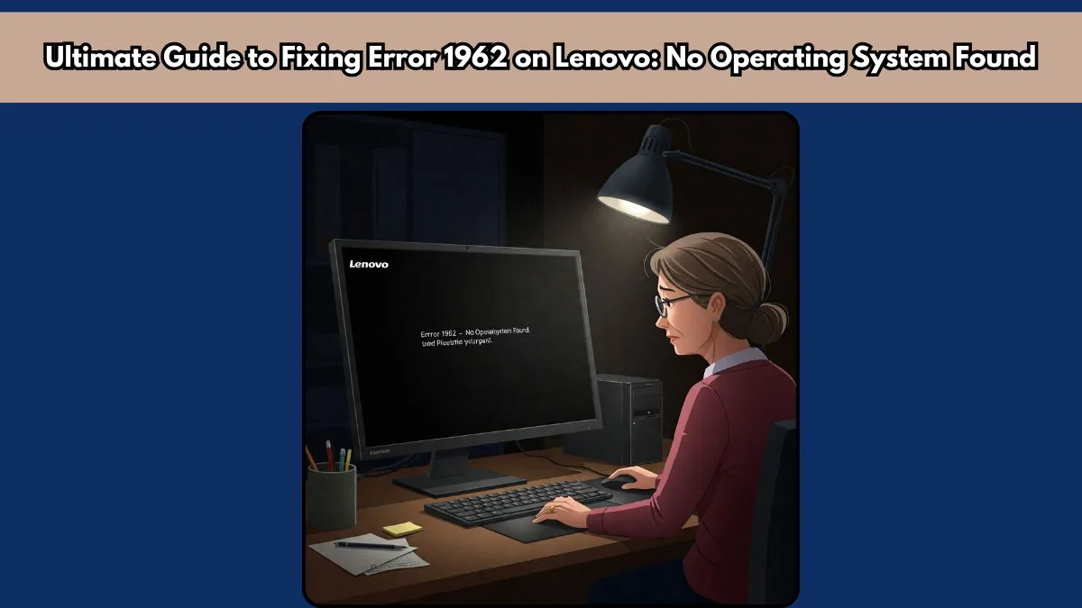 Error 1962 Lenovo after installing Windows 10 - Izoate