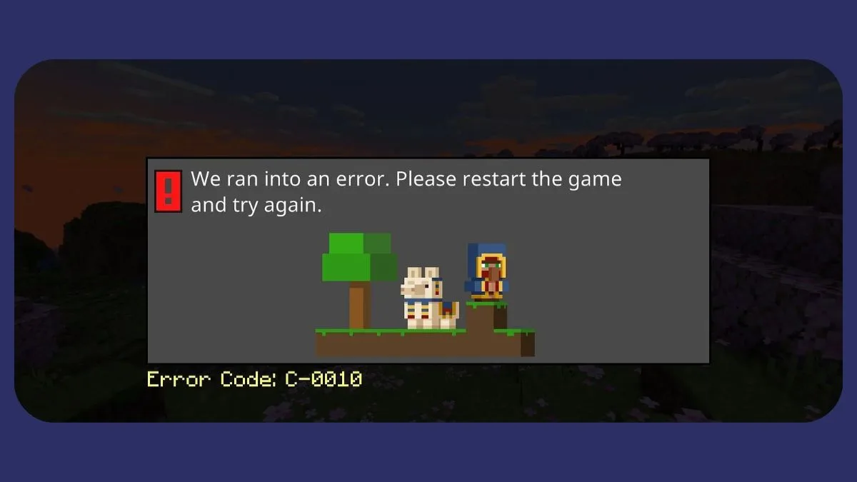 How to Fix Error Code C-0010 in Minecraft Pocket Edition - Izoate