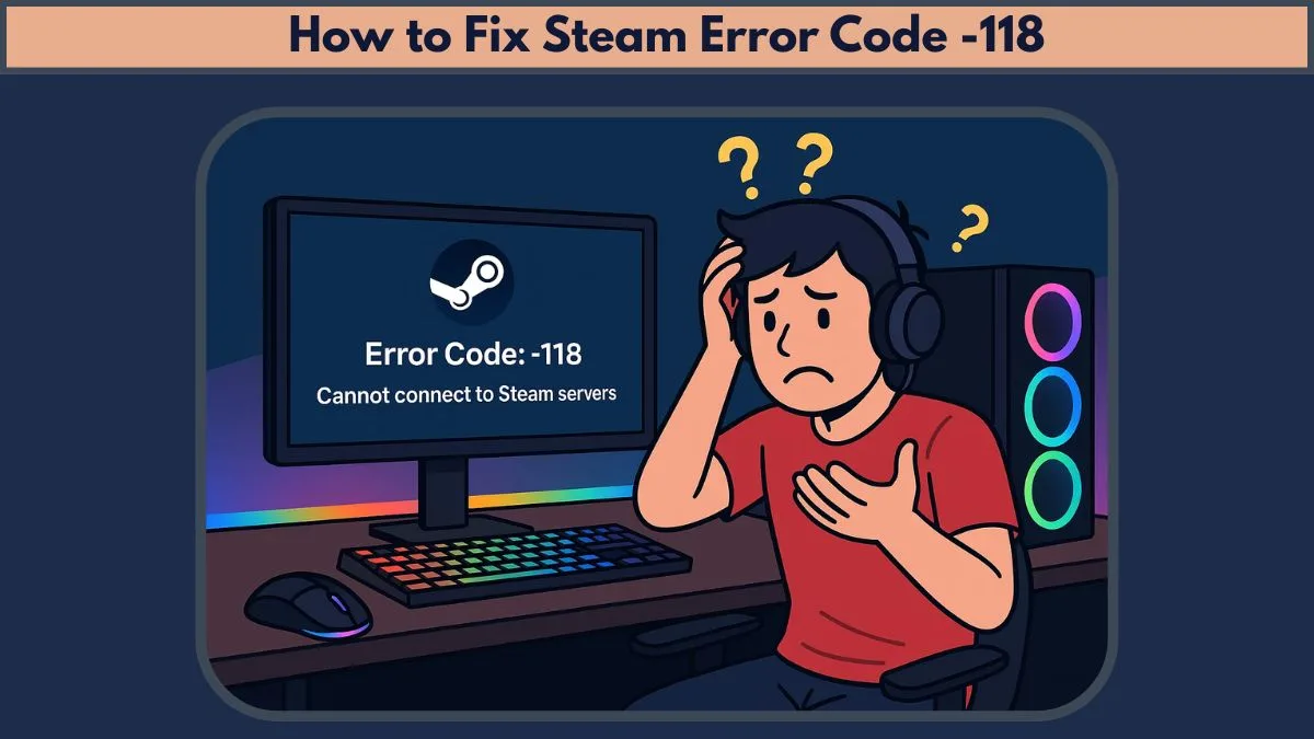 Steam Error Code -118: How to Fix Steam Client Connection Issues in ...