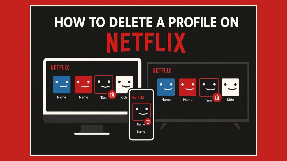How to Delete a Netflix Profile on All Devices: Netflix Manage Profiles ...