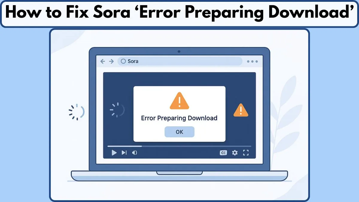 How to Fix Sora ‘Error Preparing Download’: Resolve ‘Something Went Wrong’ In Sora - Izoate