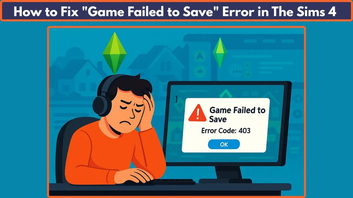 How to Solve Sims 4 Error Code 403: Resolve Game Failed to Save Error ...