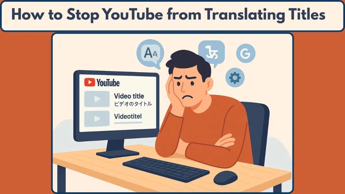 How to Stop YouTube from Translating Titles in 2025: Simple Ways to ...