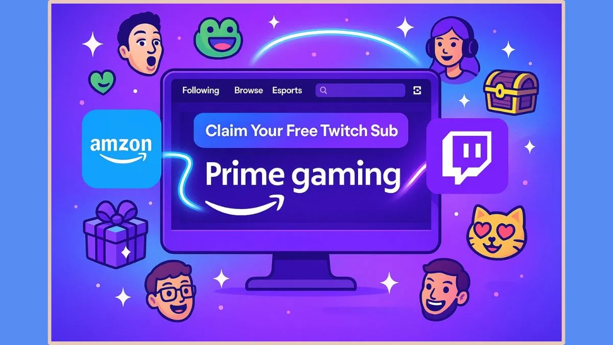 How to Amazon Prime Sub on Twitch in 2025: Claim Your Free Twitch Subscription with Prime Gaming ...