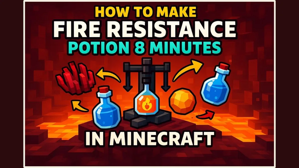 How to Make Fire Resistance Potion 8 Minutes in Minecraft: Step-by-Step ...
