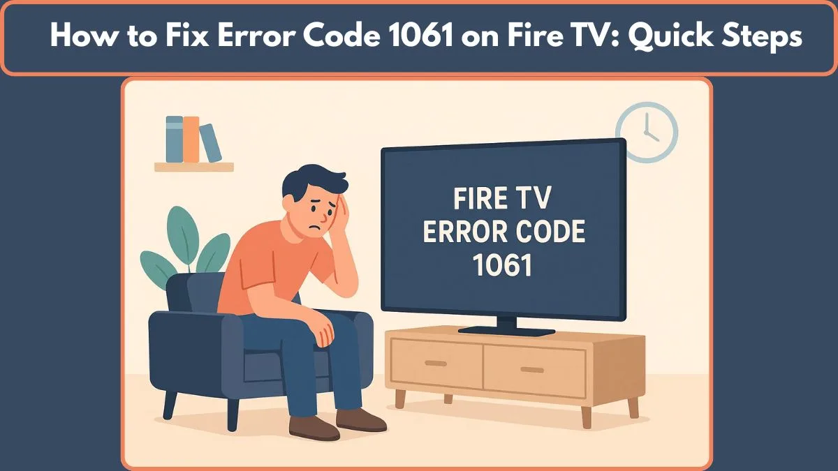How to Fix Error Code 1061 on Fire TV in Simple Steps - Izoate