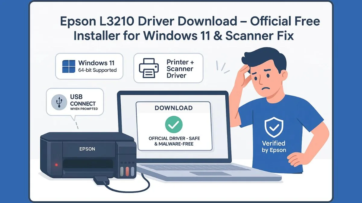 Epson L3210 Driver Download (2025): Official Free Installer for Windows 11 - Izoate