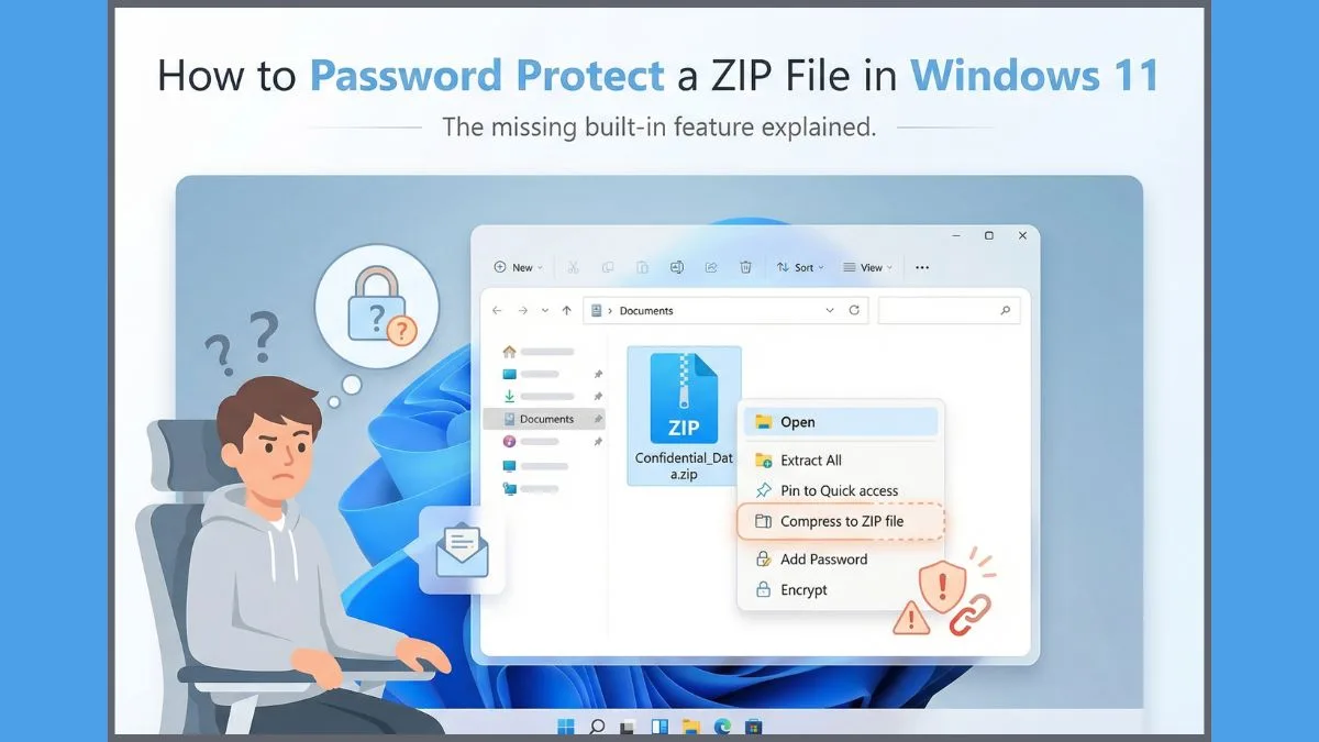 How to Password Protect a ZIP File in Windows 11: 3 Methods That Actually Work - Izoate