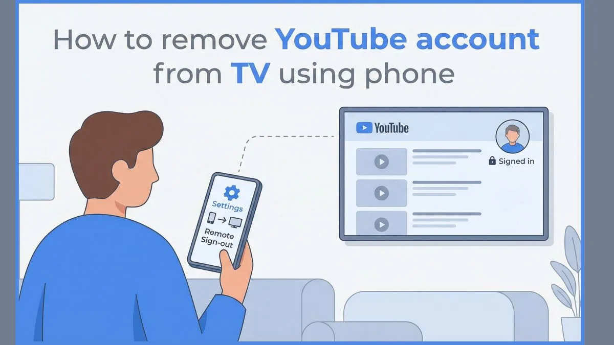 Remove YouTube Account From TV Without Access to TV Using Phone In 2026 ...