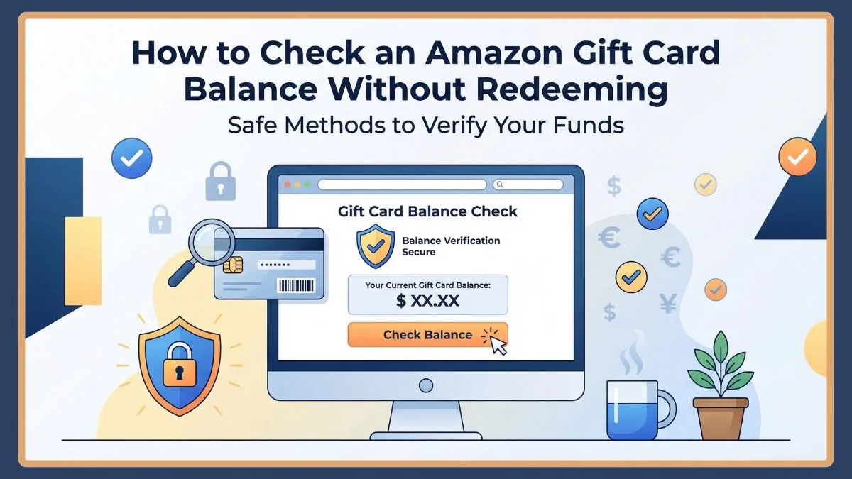 How to Check an Amazon Gift Card Balance Without Redeeming (2026): Safe ...