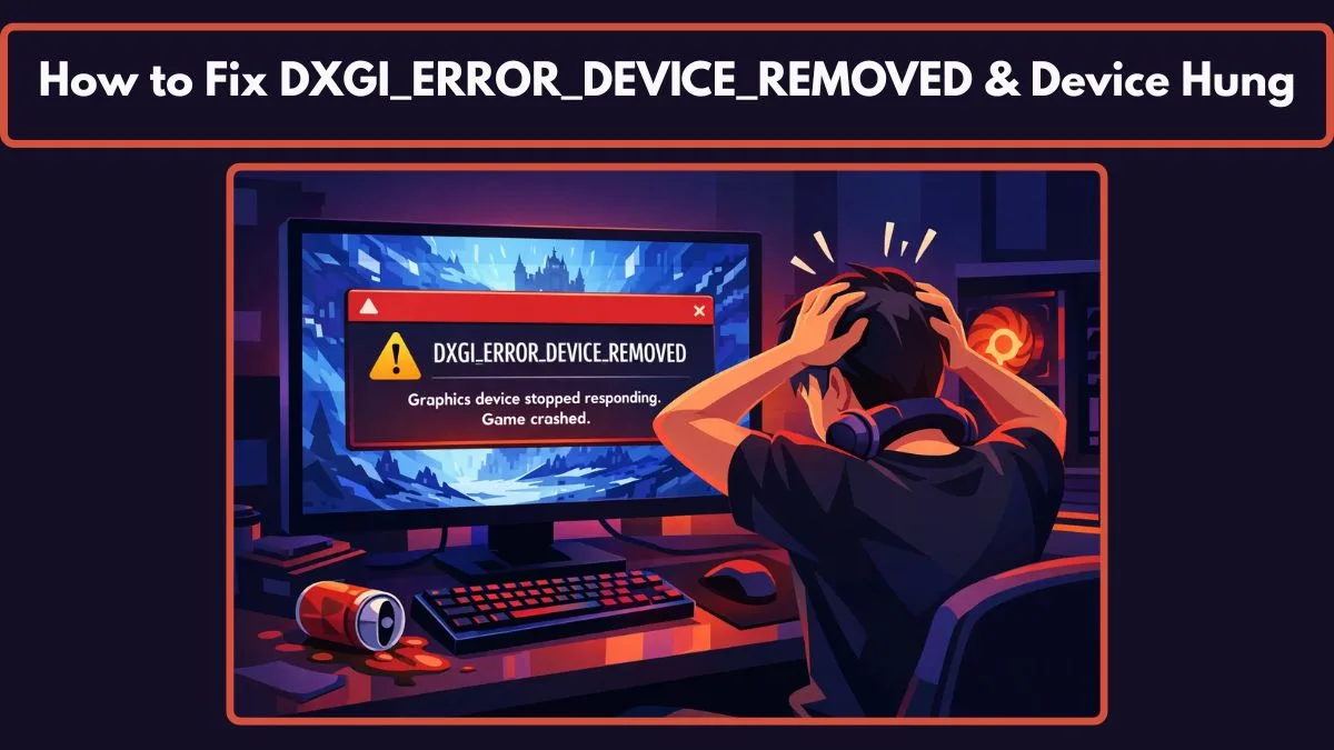 How to Fix DXGI_ERROR_DEVICE_REMOVED & Device Hung 2026: Ultimate ...