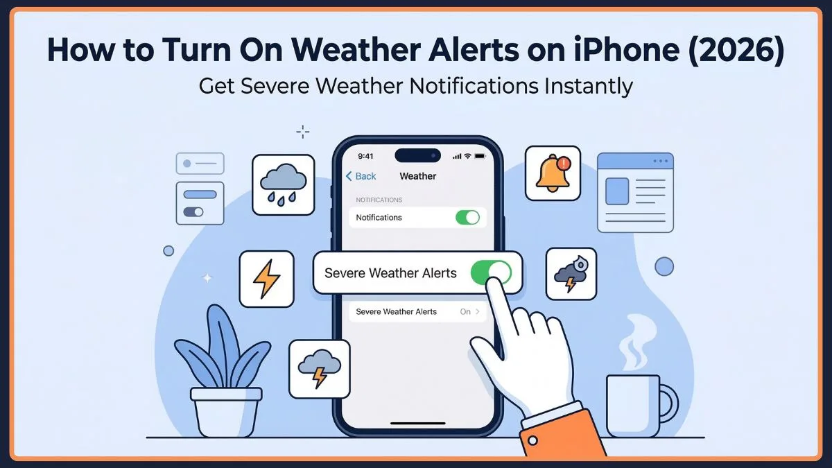 How to Turn On Weather Alerts on iPhone (2026): Get Severe Weather ...