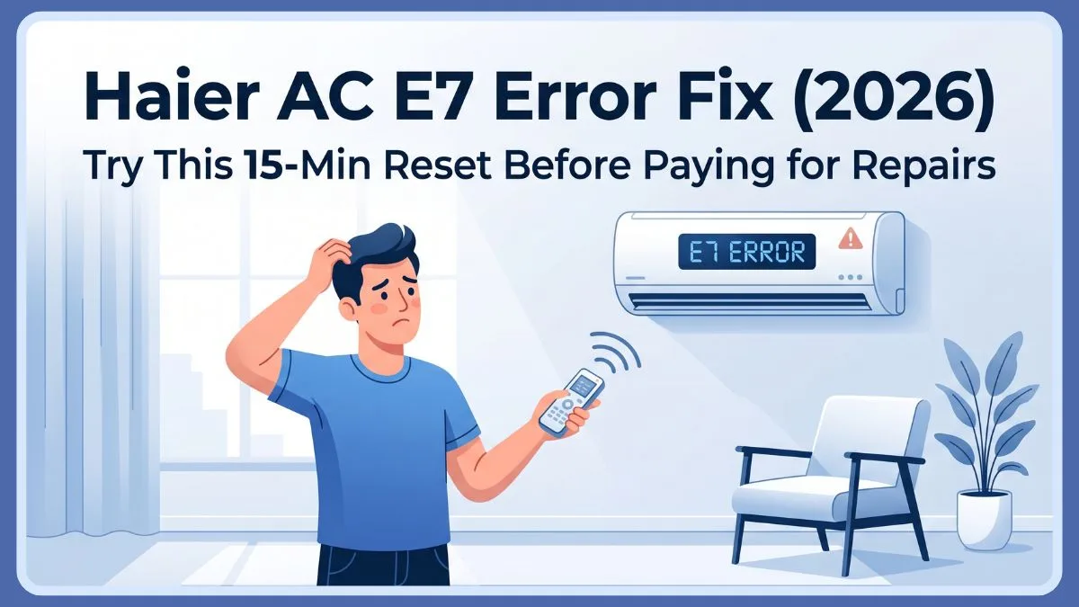 Haier AC E7 Error Fix (2026): Try This 15-Min Reset Before Paying for ...