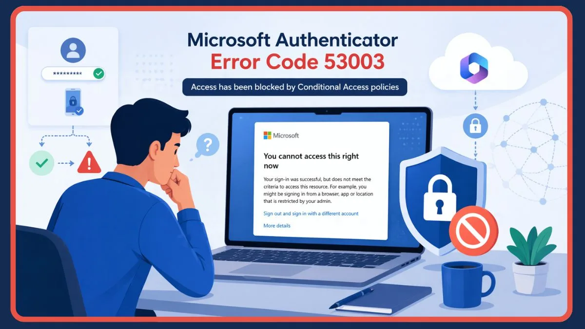 Microsoft Authenticator Error Code 53003: Fix Access Blocked by ...