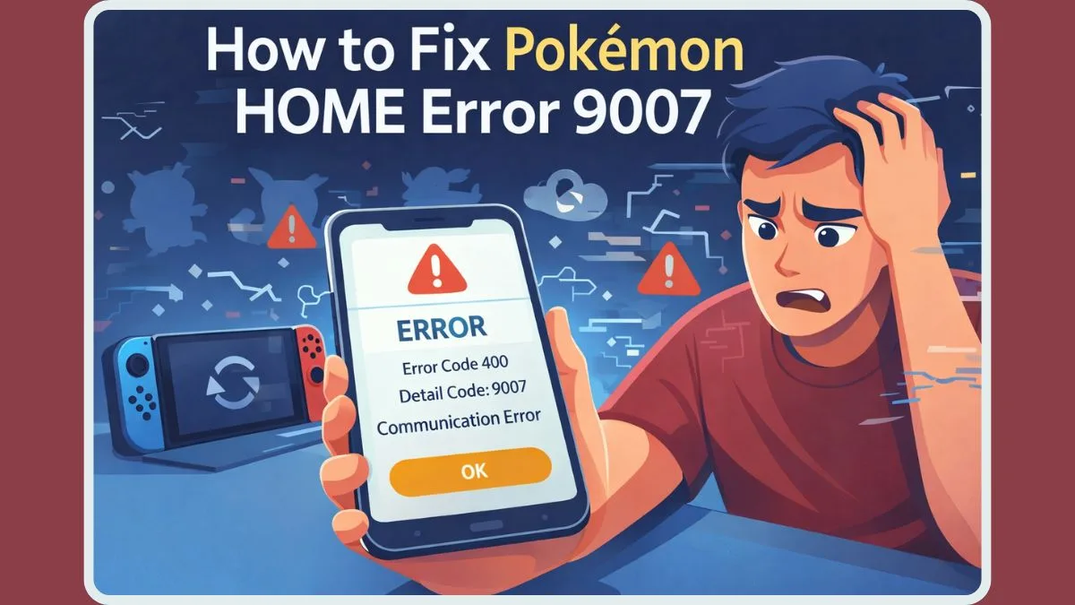 How to Fix Pokémon HOME Error Code 400 (Detail Code 9007) - Izoate