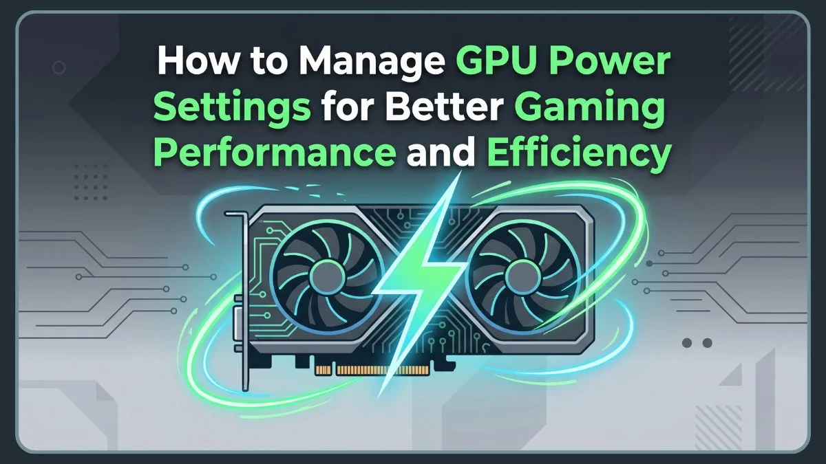 How to Manage GPU Power Settings for Better Gaming Performance and ...